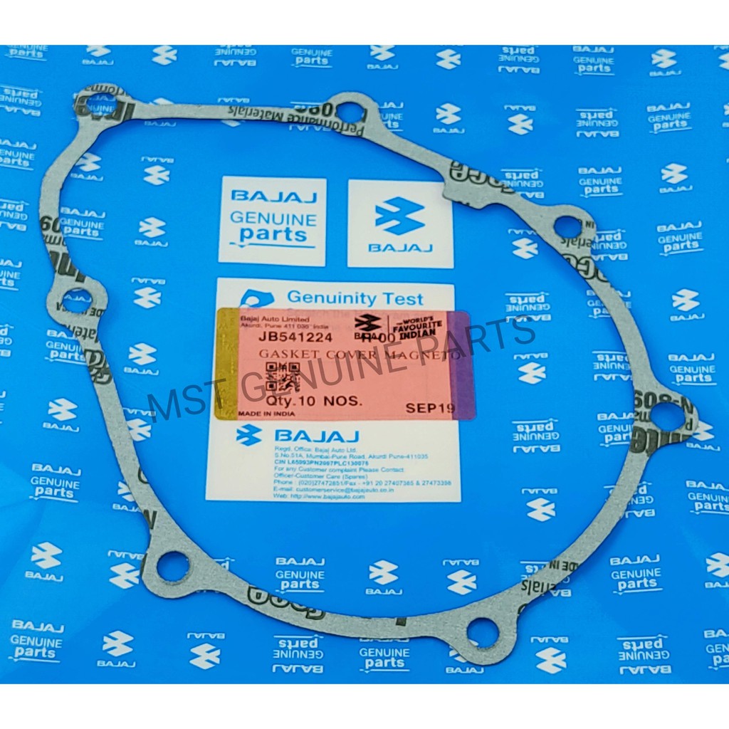 Gasket Magneto Cover CT125 Bajaj Genuine Parts JB541224 /PF541240 (93 ...