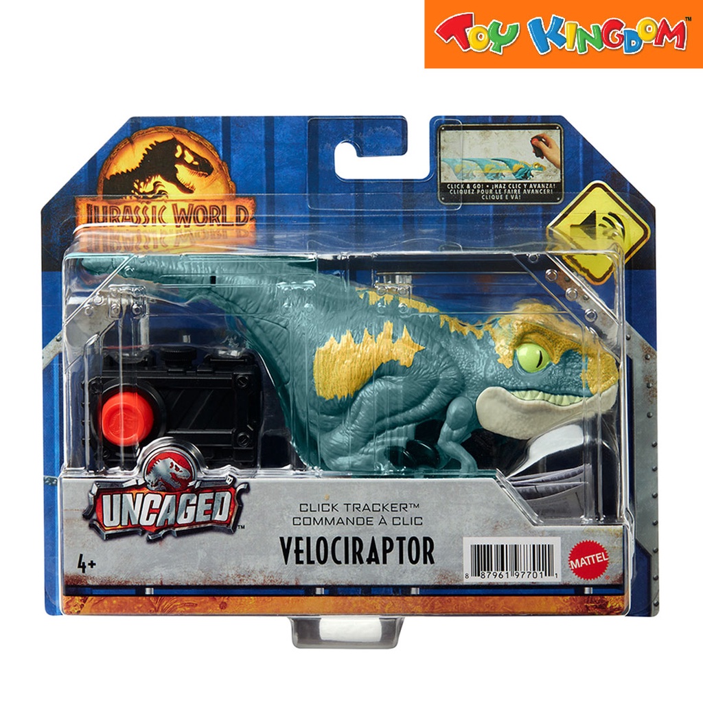 Jurassic World Uncaged Click Tracker Velociraptor Action Figure ...
