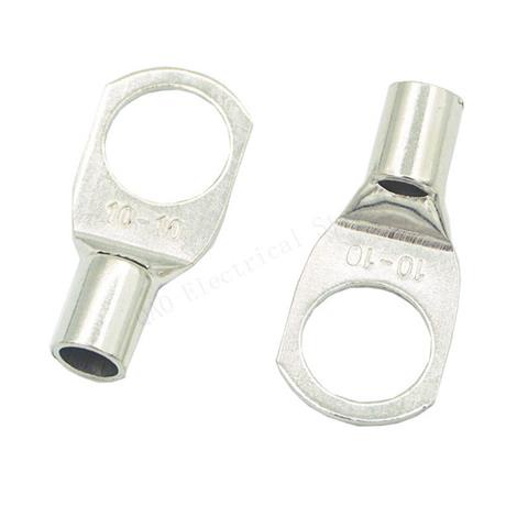 10PCS SC10-6 10-8 10-10 Copper Cable Lug Kit Bolt Hole Tinned Cable ...