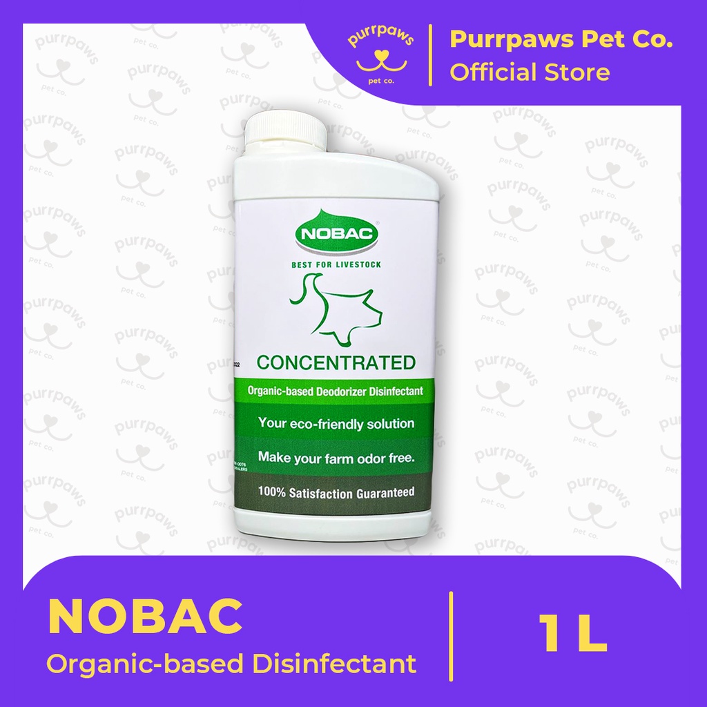 NOBAC Organic-Based Deodorizer and Disinfectant (1 Liter) | Shopee ...