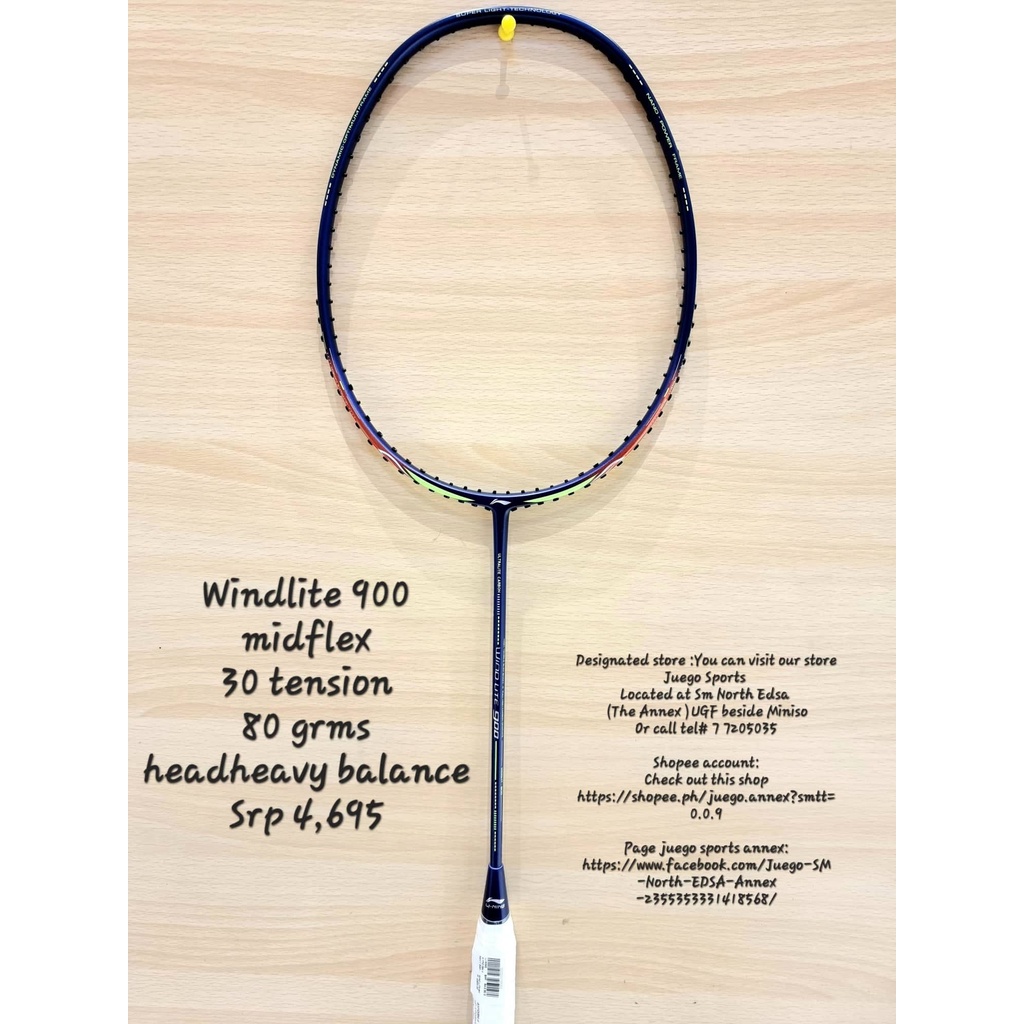 LI-NING WINDLITE 900 BADMINTON RACKET | Shopee Philippines
