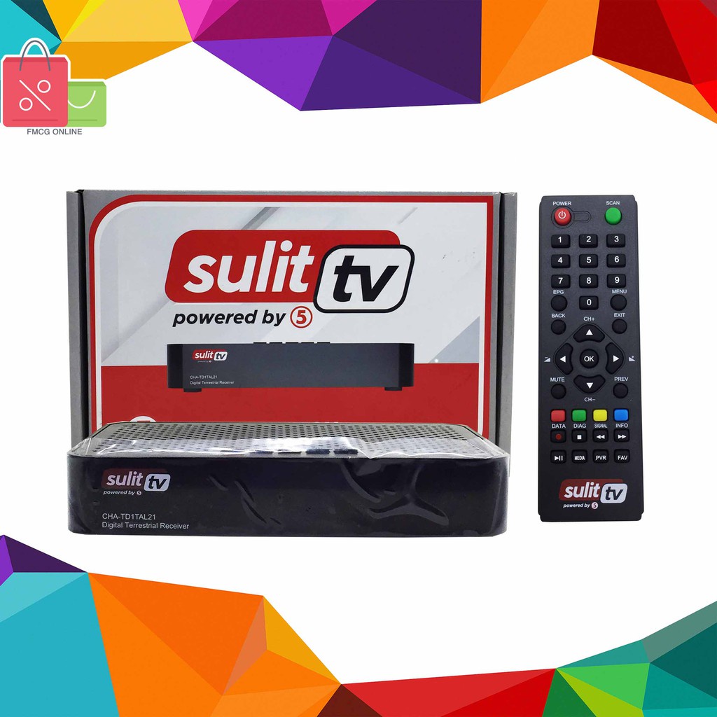 SULIT TV POWERED BY TV5 (DTT BOX DIGITAL TERRESTRIAL RECEIVER) | Shopee ...
