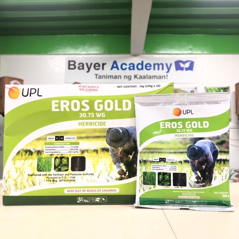 EROS GOLD 30.75 WG PRETILACHLOR and PYRAZOSULFURON-ETHYL SELECTIVE ...