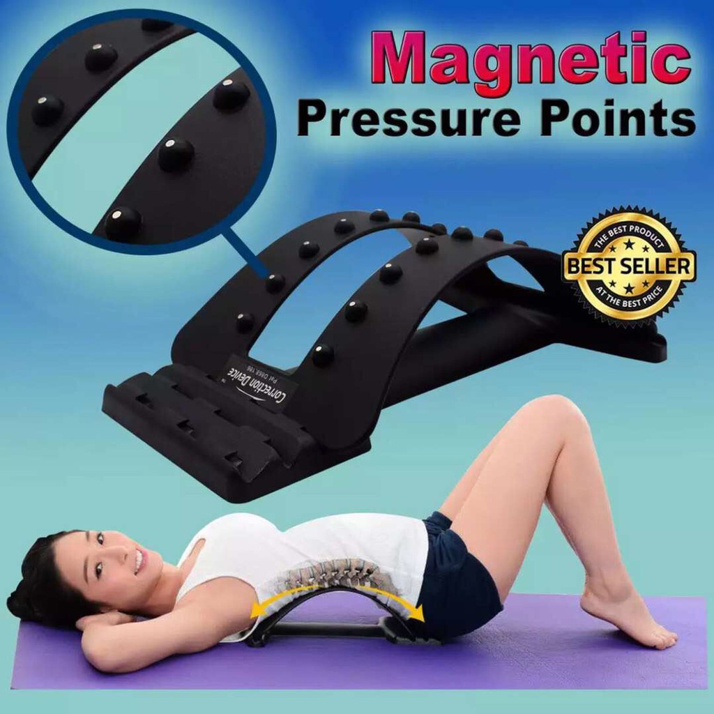 Magnetic Pressure Points Lumbar Traction Orthotic Magic Back Support ...
