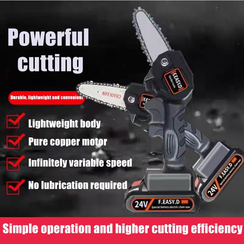 Steam Chain Chainsaw 4-6 Inch Timbersaw Rechargeable Cordless Electric ...