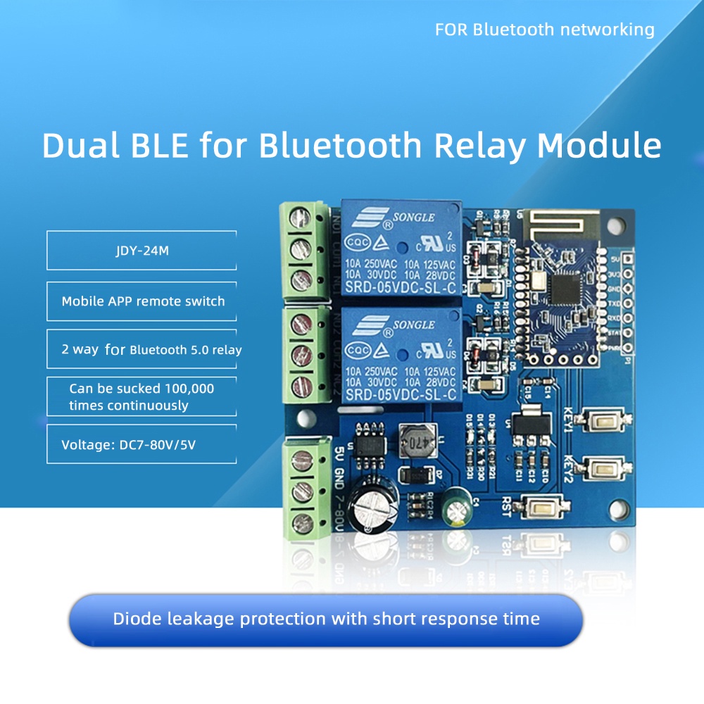 One-Channel / Two -Channel Relays BLE for Bluetooth-compatible 5.0 ...