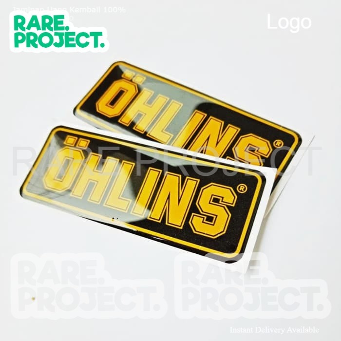 Ohlins EMBLEM FLEXIBLE embossed RESIN STICKER MOTORCYCLE STICKER ...