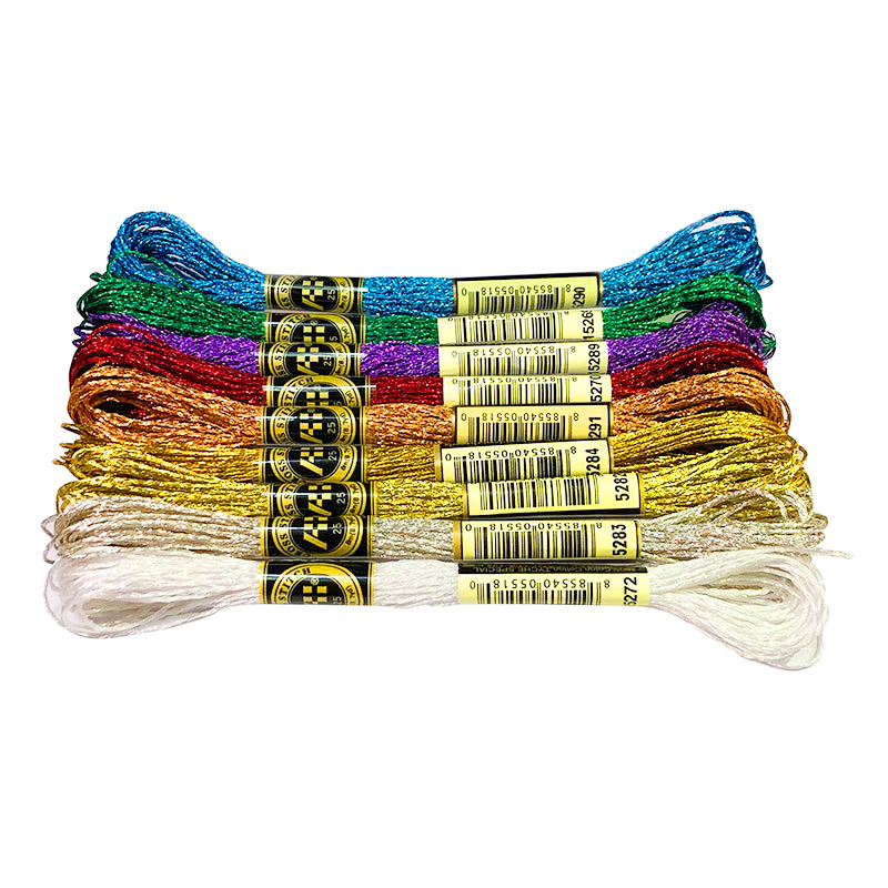 [HEPU] High quality color gold and silver thread DIY manual cross ...