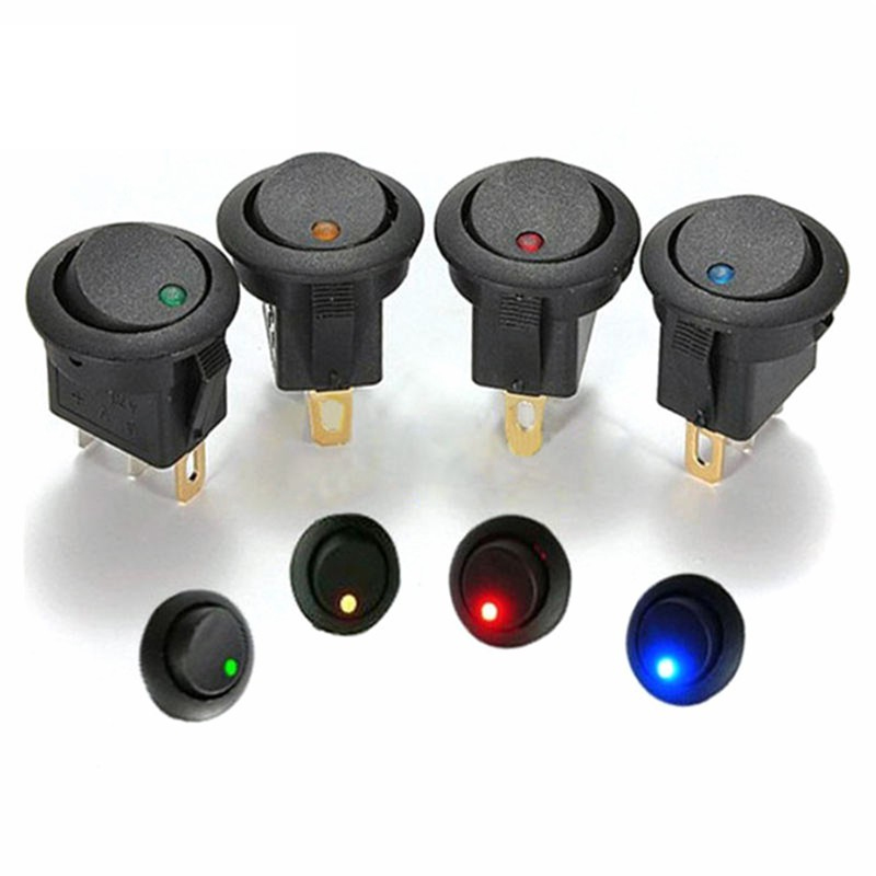 3 Pin 12 Volt LED Light Switch On / Off For Cars | Shopee Philippines