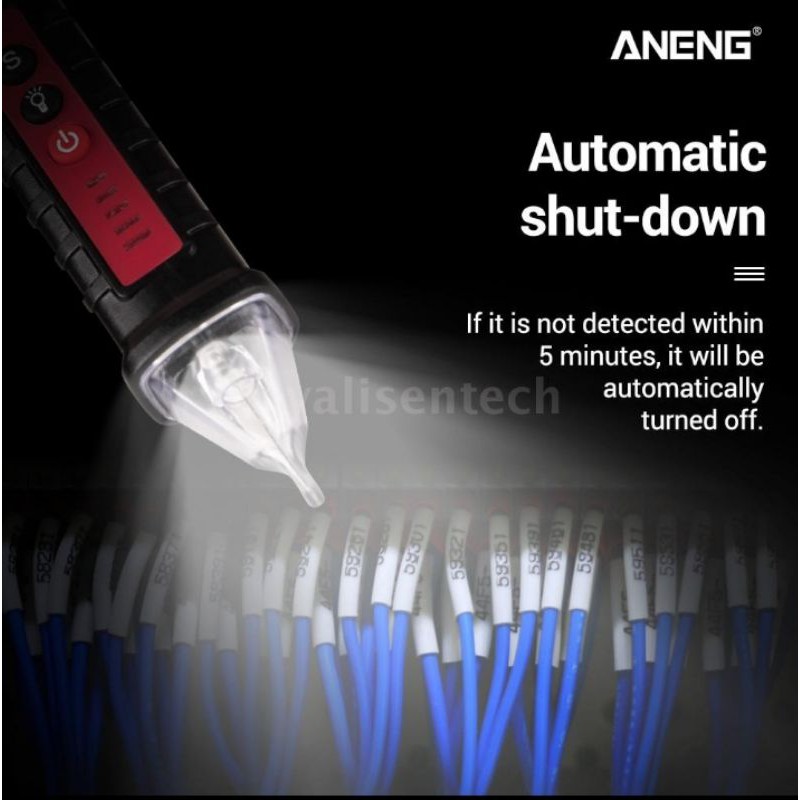 ANENG VD802 Non-contact AC Voltage Detector Tester Meter 12V-1000v Pen ...
