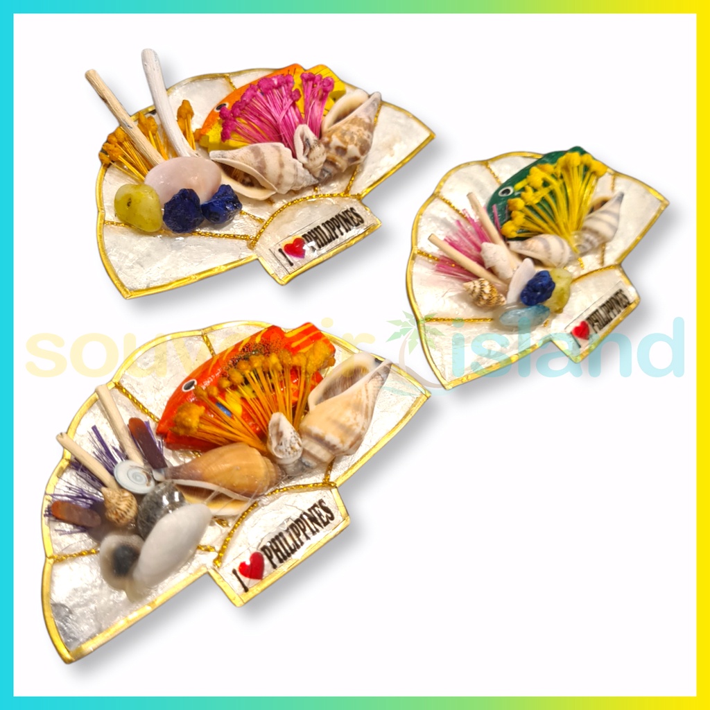 Capiz Fish Fan Native Ref Magnet Philippine Souvenir | Shopee Philippines