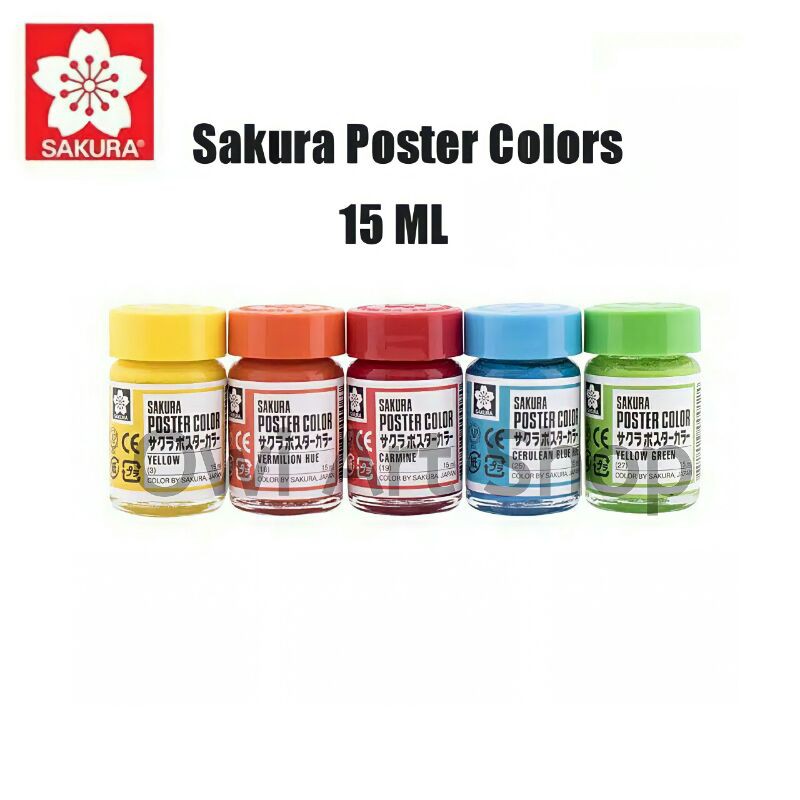 Sakura Poster Colors 15ml - Sakura Poster Paint 15ml | Shopee Philippines