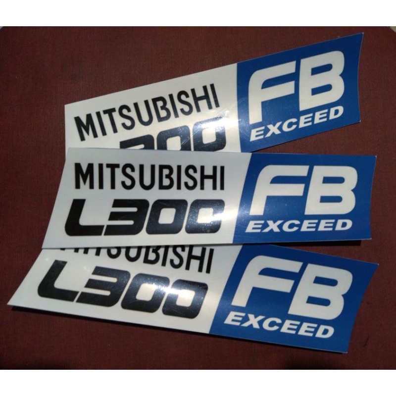 BBstickers - Mitsubishi L300 FB Exceed Sticker 1pc. High Quality Lowest ...