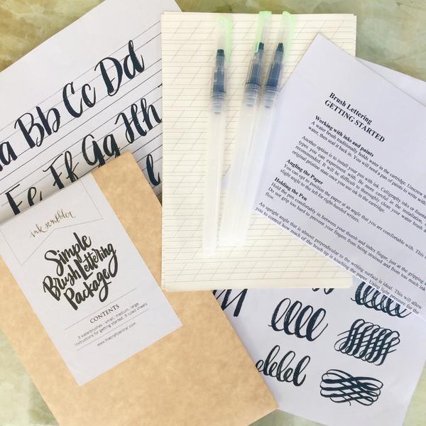 Simple Brush Lettering Package - THE CRAFT CENTRAL | Shopee Philippines