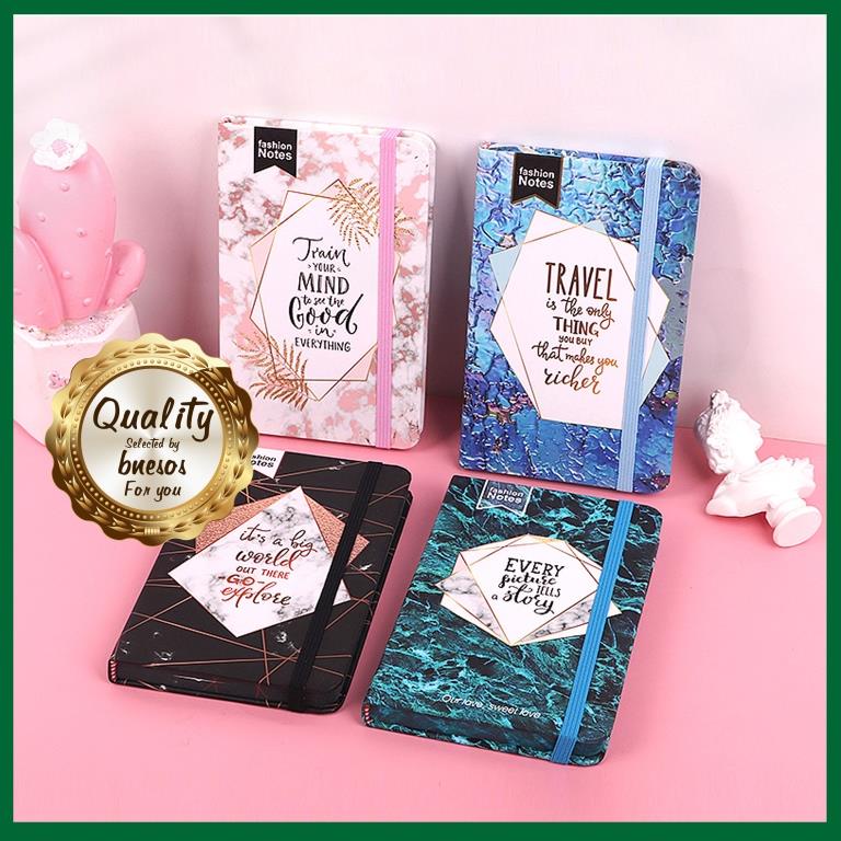 bnesos Stationary School Supplies Marble Print Notebook Lined Page A5 ...