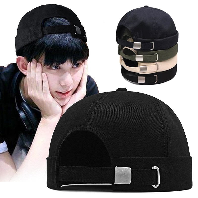 Miki Hat Cap Vintage Brimless Cotton Baseball Snapback Caps Hip Hop ...