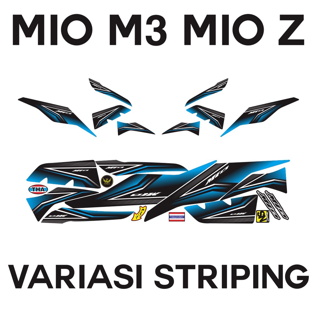 MOTORCYCLE STRIPING YAMAHA MIO Z M3 / NEW DESIGN 2022 03 02 / SAHILA ...