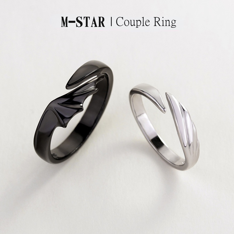 M-STAR | Fashion Unisex Toothless and Light Fury Couple Ring Adjustable ...
