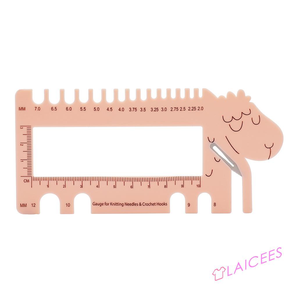 [laicee]DIY Sheep Shape Sewing Knitting Needles Gauge Size Guide ...