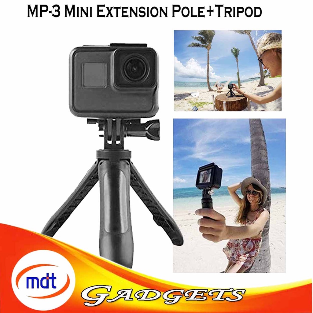 Mini Stick Selfie Extensible Tripod Mount Monopod for action camera ...