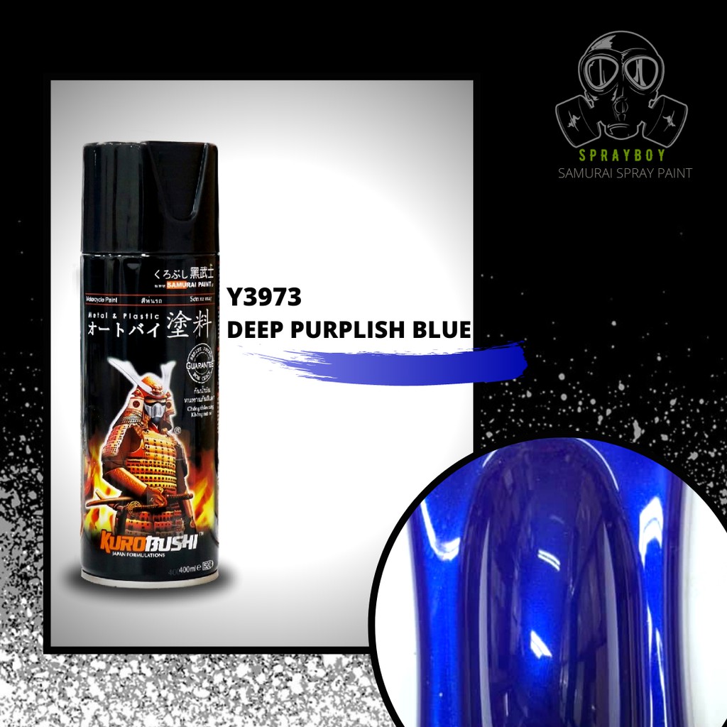 Y3973* DEEP PURPLISH BLUE SAMURAI SPRAY PAINT 400ML | Shopee Philippines