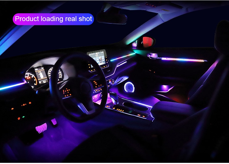 [22 In 1] LED Car Ambient Light Car LED Light Strip Symphony Acrylic ...
