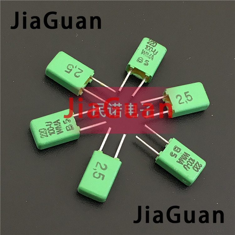 20pcs NEW green WIMA FKP02 220PF/100V P2.5MM audio film capacitor fkp ...