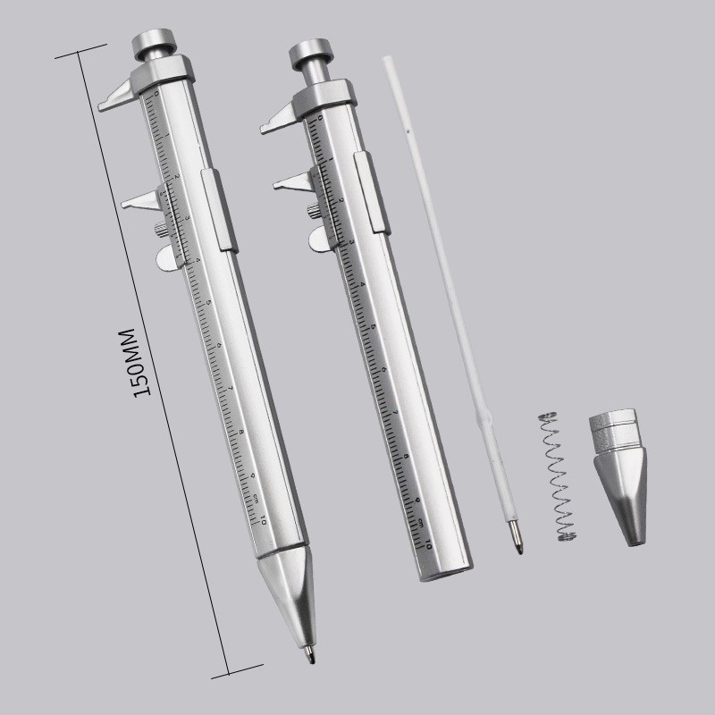 2 in 1Multi-functional Ballpoint Pen With Ruler Vernier Caliper Plastic ...