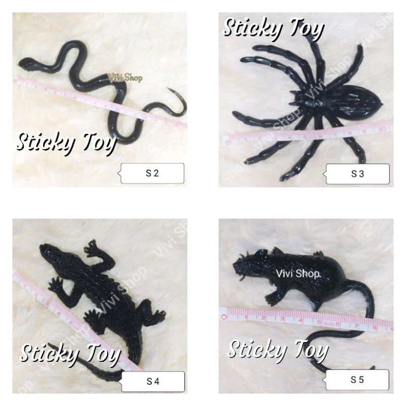 Kiki shop 108 / Sticky Toy / Prank Toy / Snake, Spider, Lizard ...