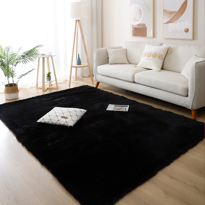 HOMEYOUNG Big Size Fluffy Rugs Anti-Skid Shaggy Area Rug Room Home ...