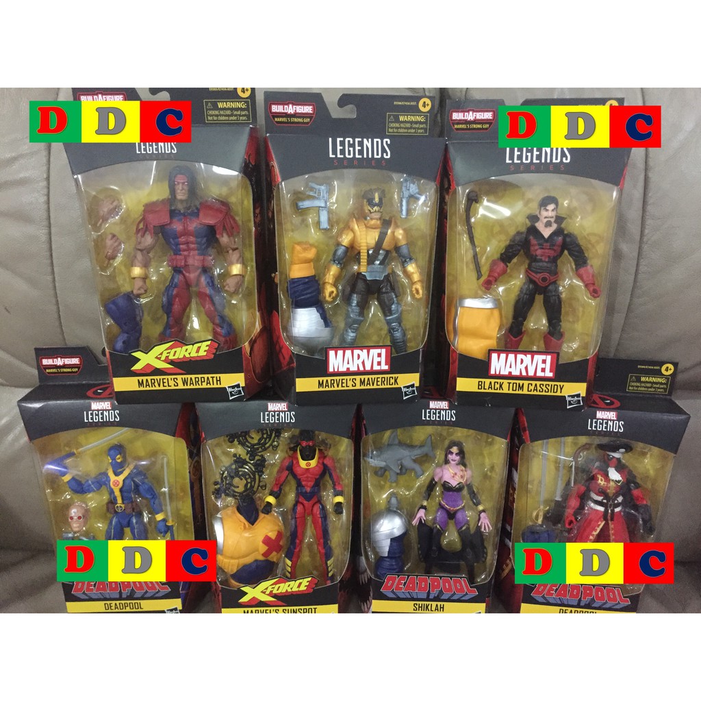 MARVEL LEGENDS DEADPOOL WAVE STRONG GUY BAF CASE (SET OF 7) SEALED ...