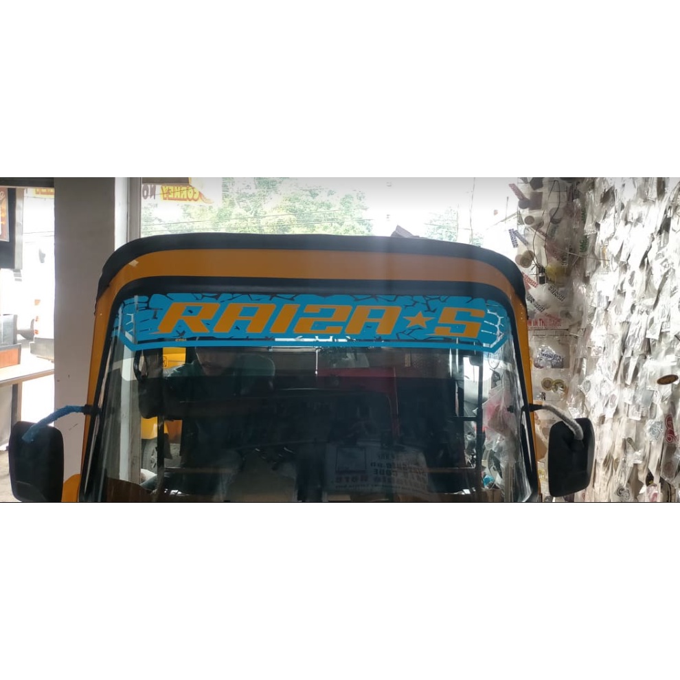 BAJAJ RE, TVS KING, PIGIO WINDSHIELD CUT STICKER | Shopee Philippines