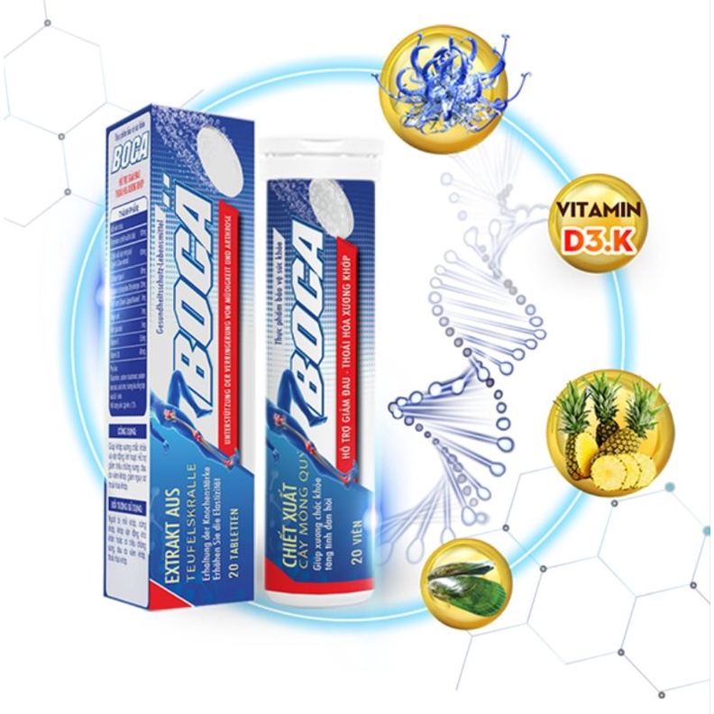 BOCA EFFERVESCENT TABLETS ( New Support For All Pain, Body, Muscle ...