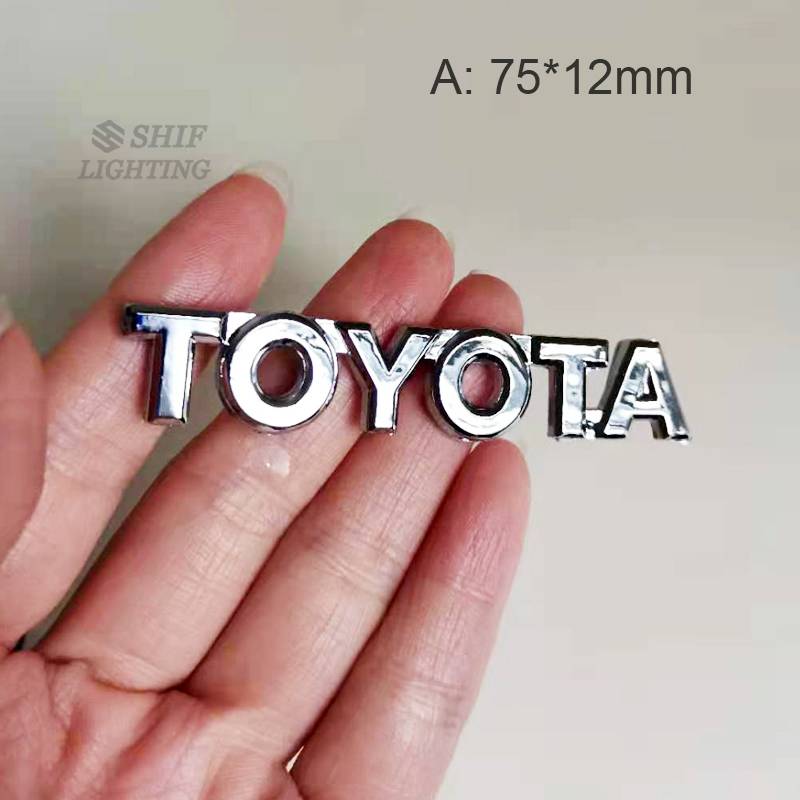1 x ABS TOYOTA Letter Car Auto Decorative Emblem Badge Sticker Decal ...