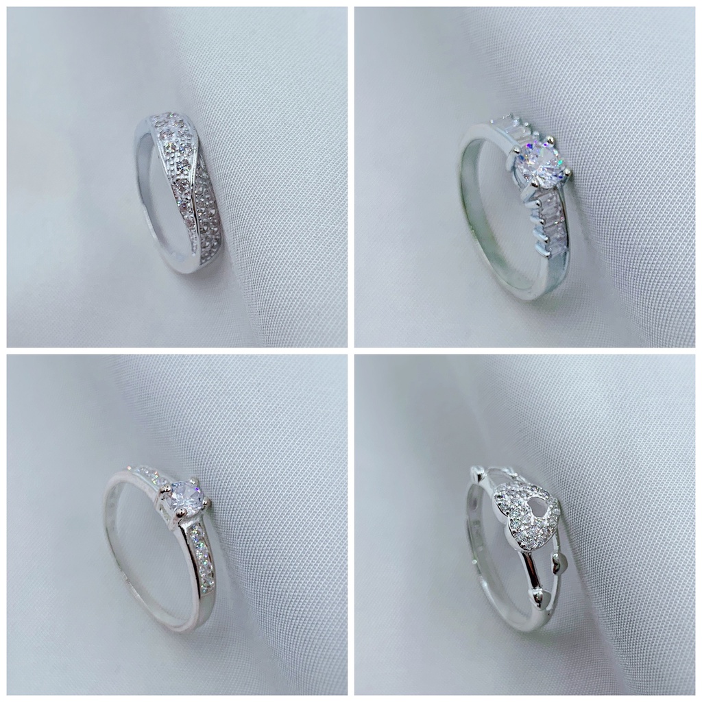 Silver Palace Genuine 925 Italy Silver NJS-J Ladies Ring w/stone ...