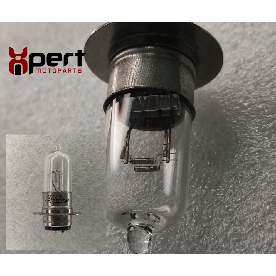 SUNTAL HALOGEN BULB 12V 35/35W (1LEG) CLEAR (Per Piece) | Shopee ...
