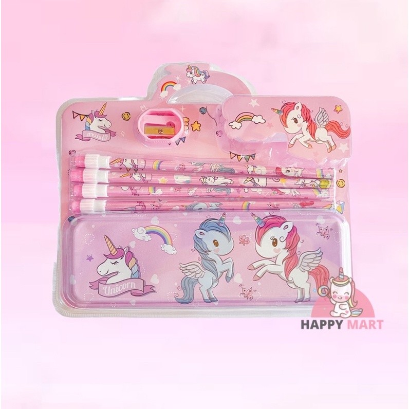 Unicorn pencil case pencil set | Shopee Philippines