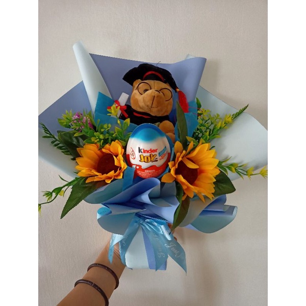 Graduation Bouquets with chocolate Kinder Joy | Shopee Philippines