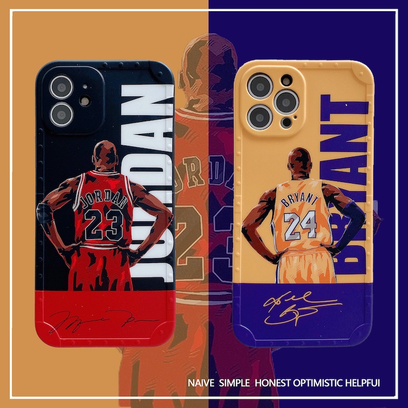 NBA Kobe Bryant Michael Jordan Phone Case for iPhone 16 15 14 13 12 11 ...