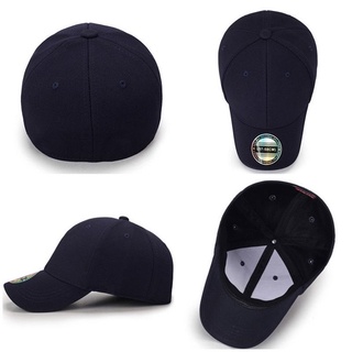 Fully sealed back elastic non-adjustable baseball cap men's black ...
