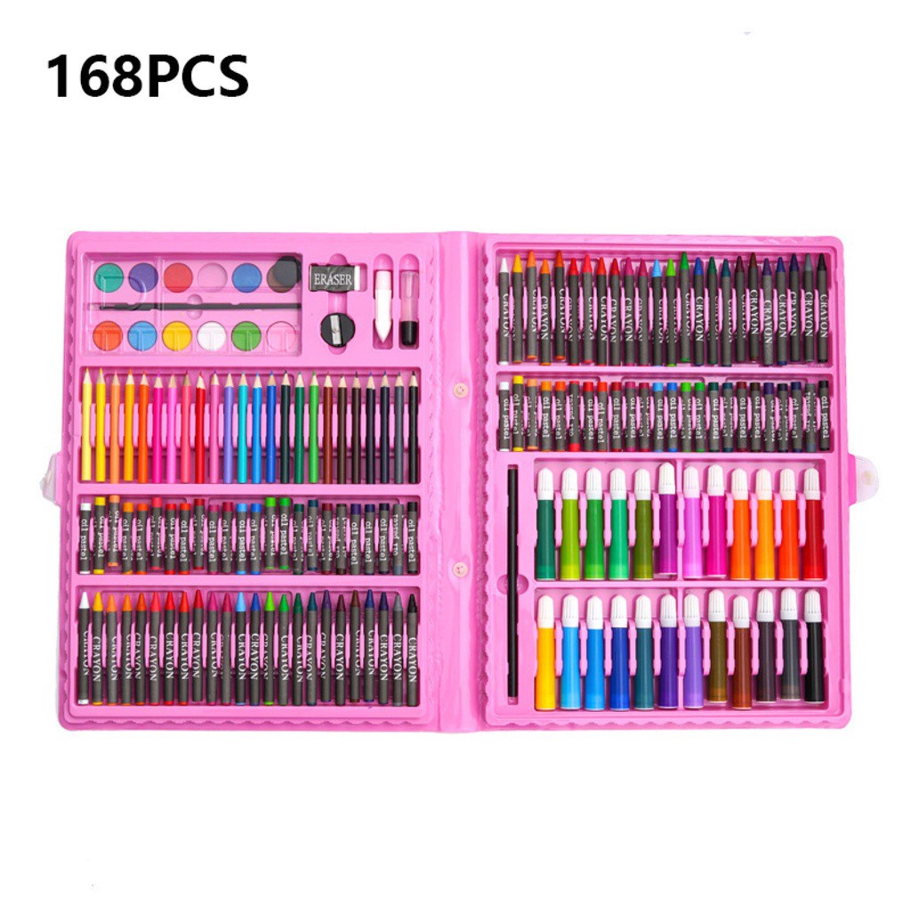 Original 208 PCS Art Coloring Set Water Color Drawing Art Colorful ...