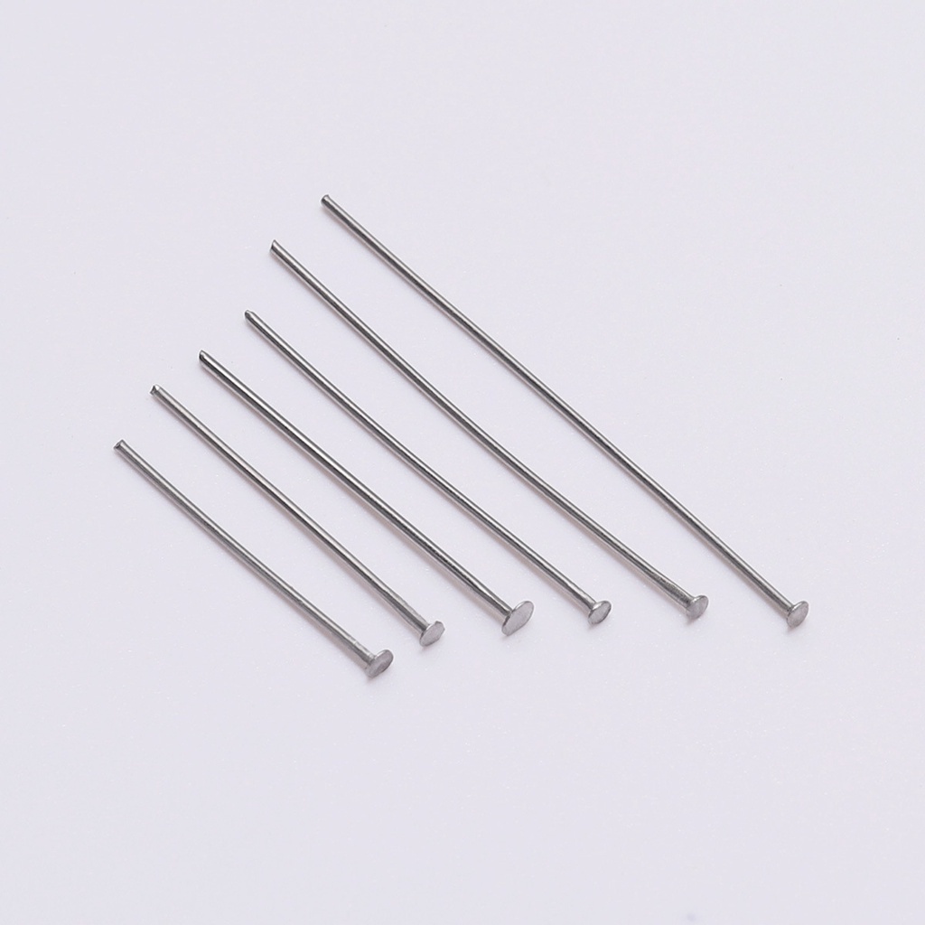 100 Pcs/ Pack Stainless Steel Flat Head Pins DIY Jewelry Accessories ...