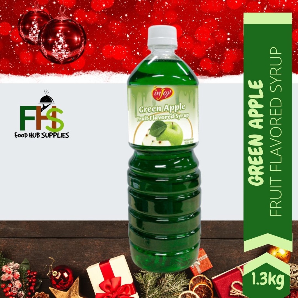 Injoy Fruit Syrup - Green Apple 1.3KG | Shopee Philippines
