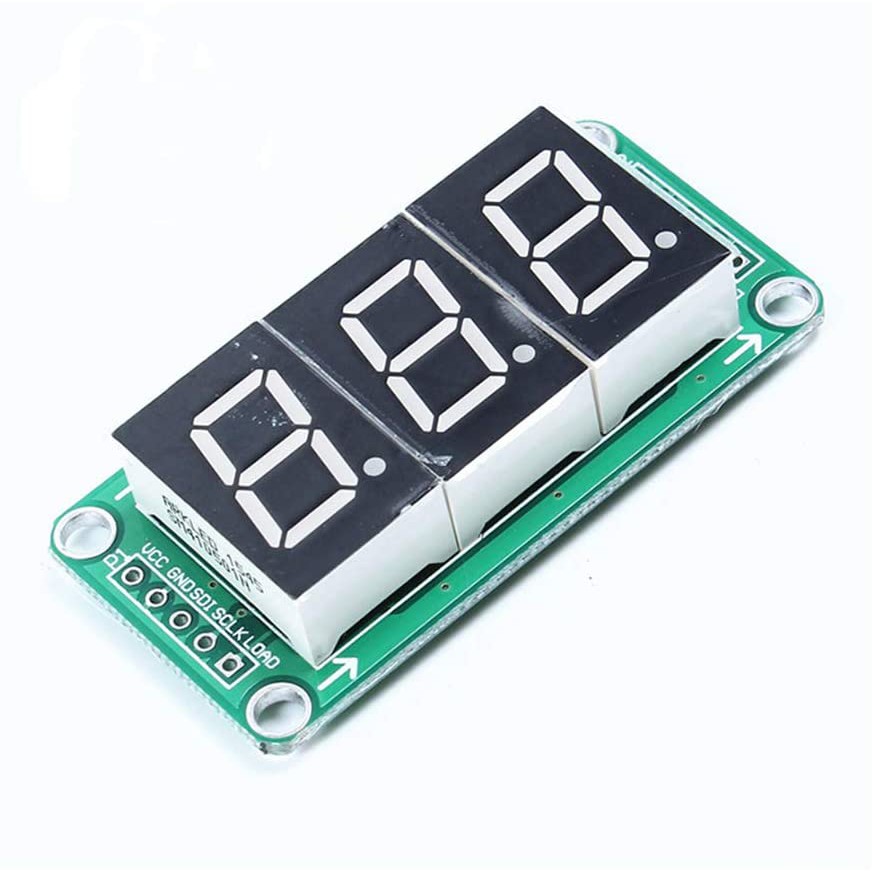0.56" 3 Digit Seven 7 Segment Display Module Digital LED Tube 74HC595 ...