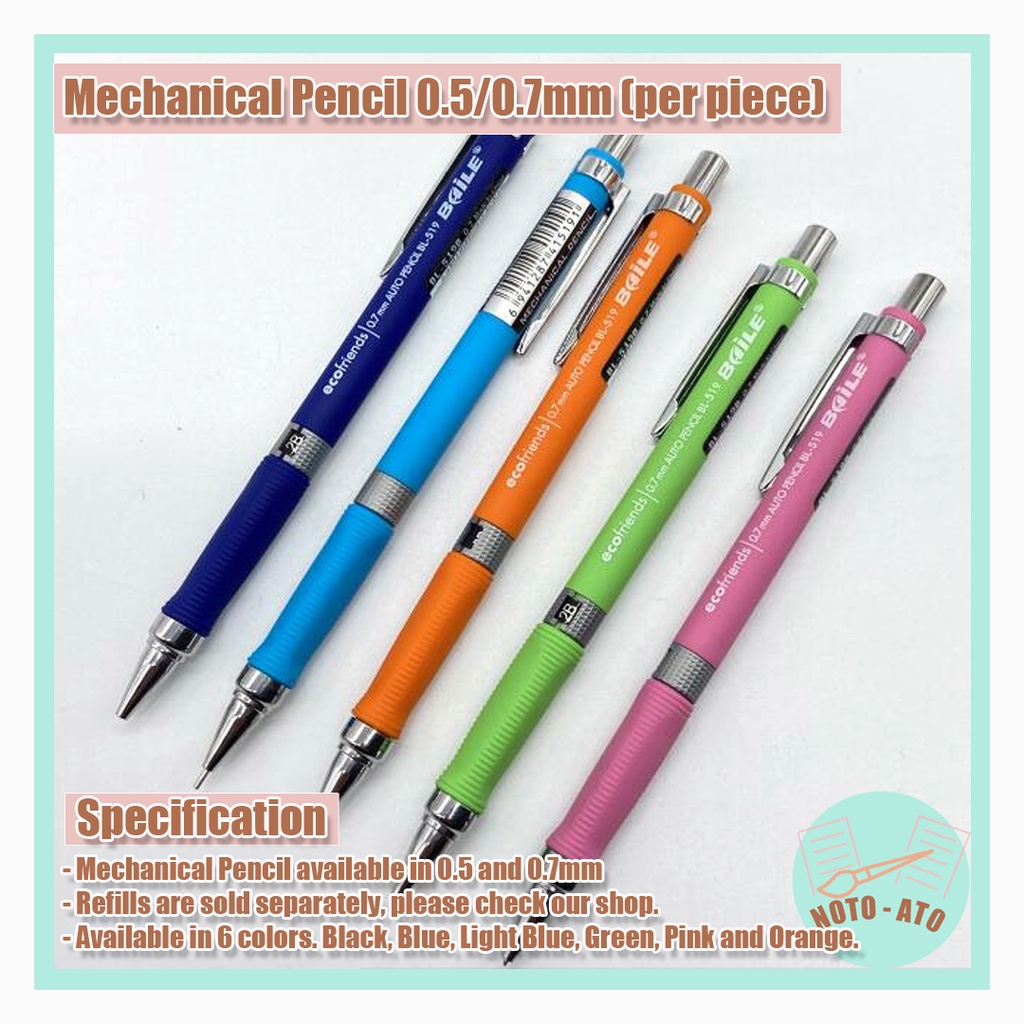 Mechanical Pencil 0.5/0.7mm (per piece) | Shopee Philippines