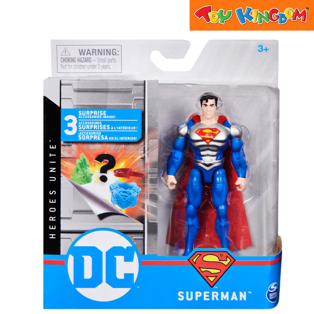 DC Comics Silver Superman 4 inch Action Figure | Shopee Philippines