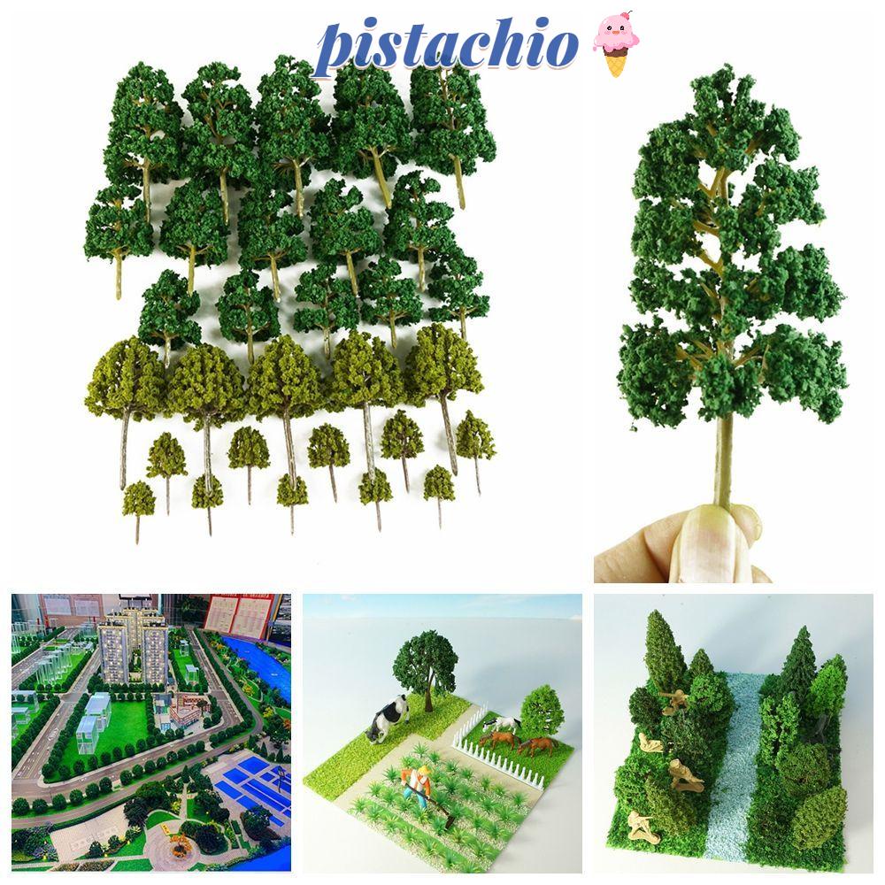 PISTACHIO 30PCS Model Trees Scale Transparence Toys DIY Railroad ...