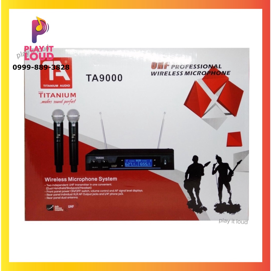 Titanium Audio TA9000 UHF Professional Wireless Microphone System ...