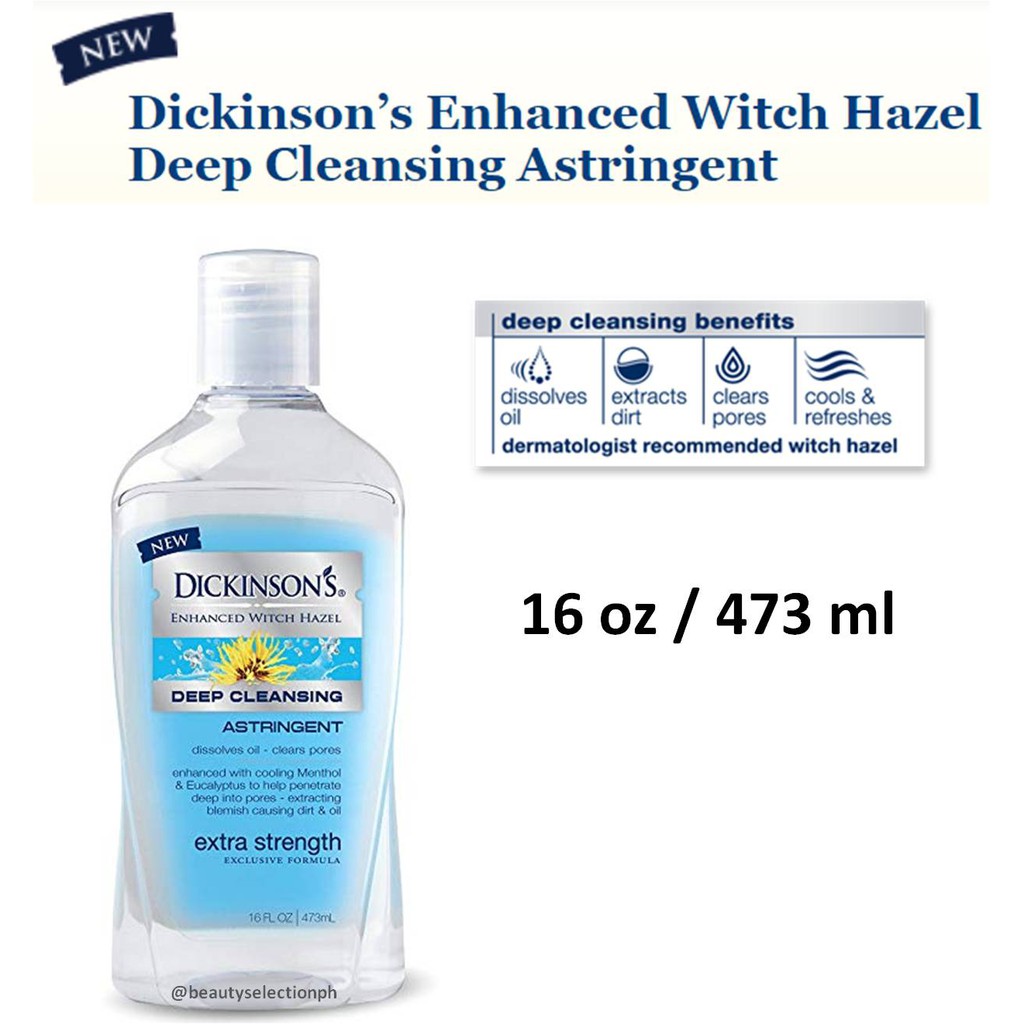 Dickinson’s Enhanced Witch Hazel Deep Cleansing Astringent | Shopee ...