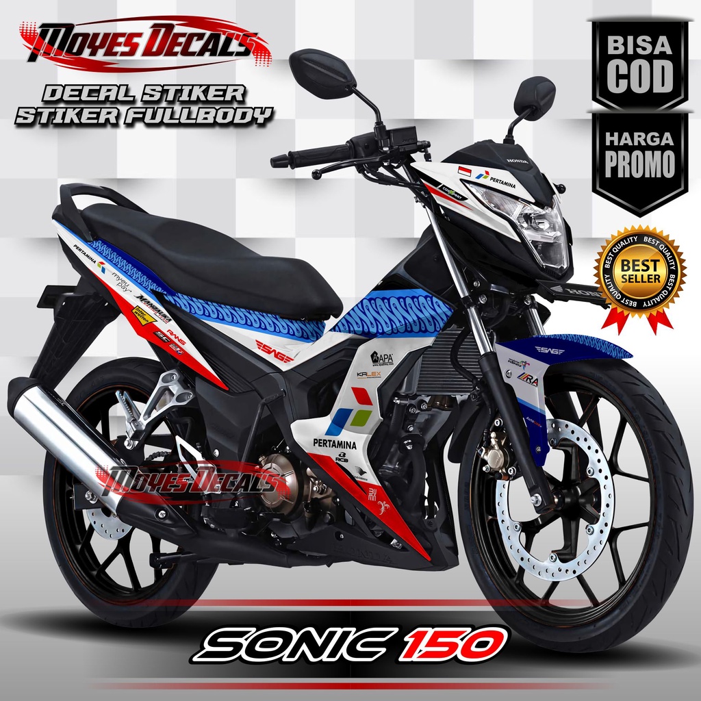 Decal Sticker Motorcycle Honda Sonic 150 Fullbody Sticker Fullbody